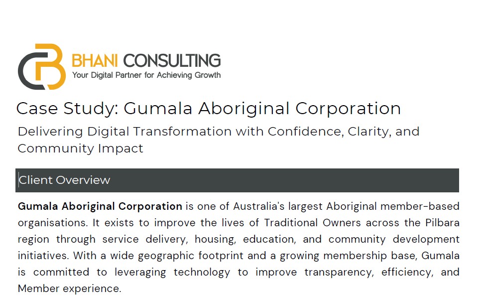 Case Study: Gumala Aboriginal Corporation | Bhani Consulting